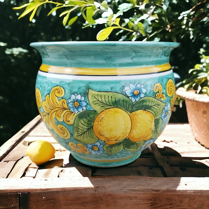 cachepot ceramica dipinta a mano ceramica dipinto a mano ceramica ...